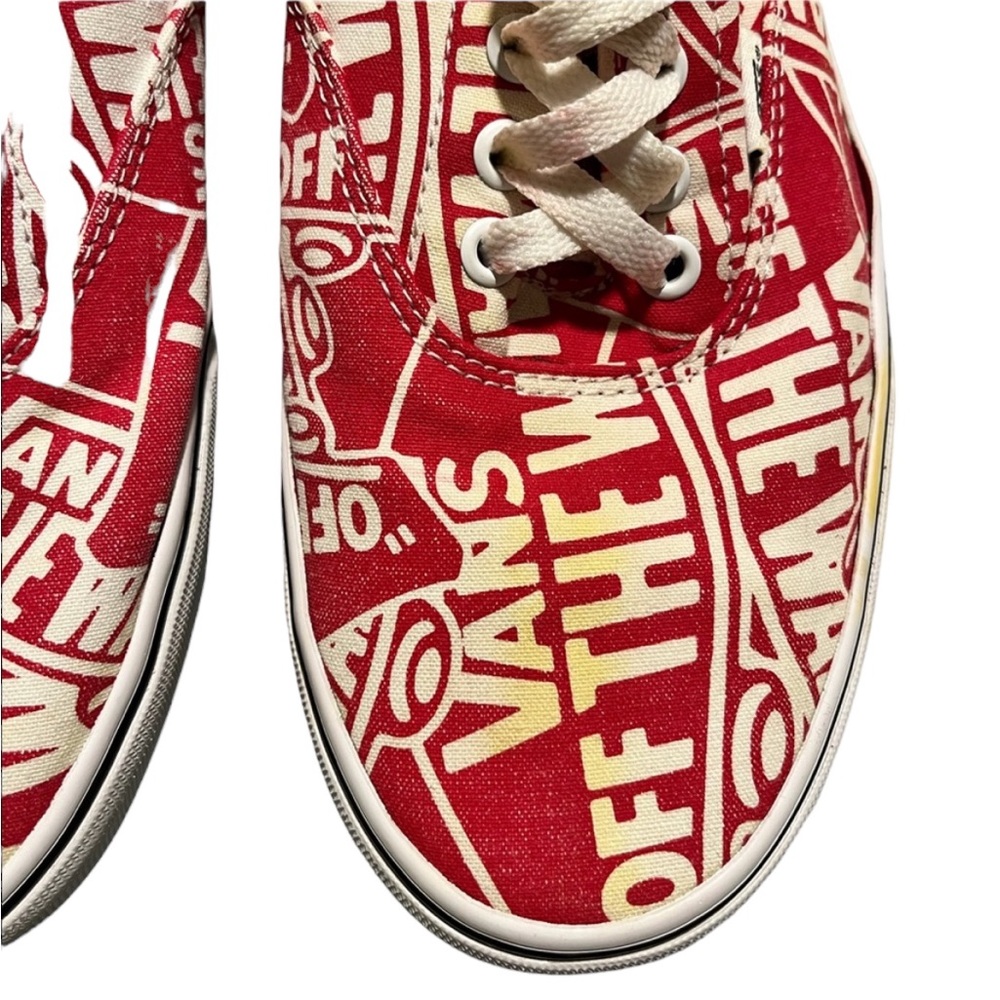Mens Vans Red And White Doheny Off The Wall Skate Sne… - Gem